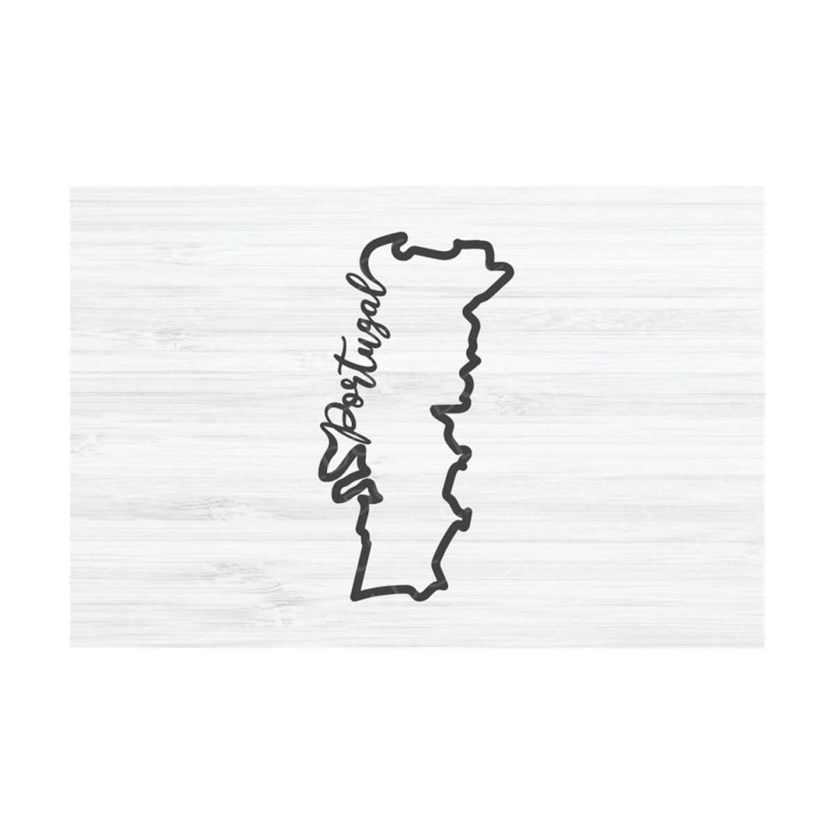 Portugal outline SVG | Portugal Cursive Vector File | Portug | Inspire ...