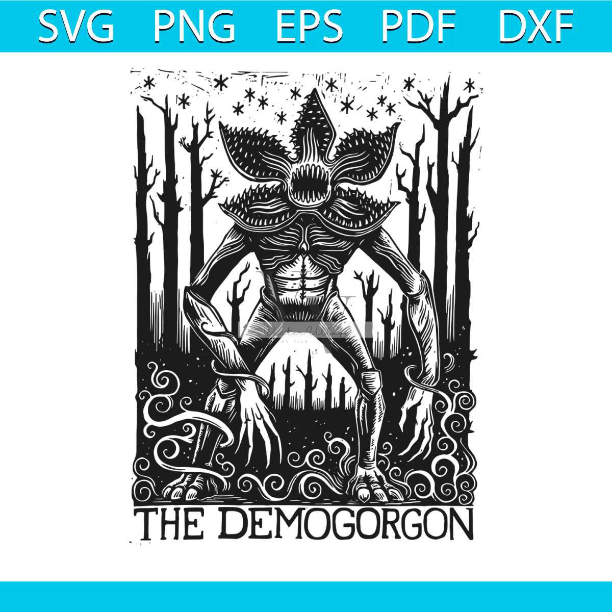 Stranger Things The Demogorgon PNG Sublimation Download | Inspire Uplift