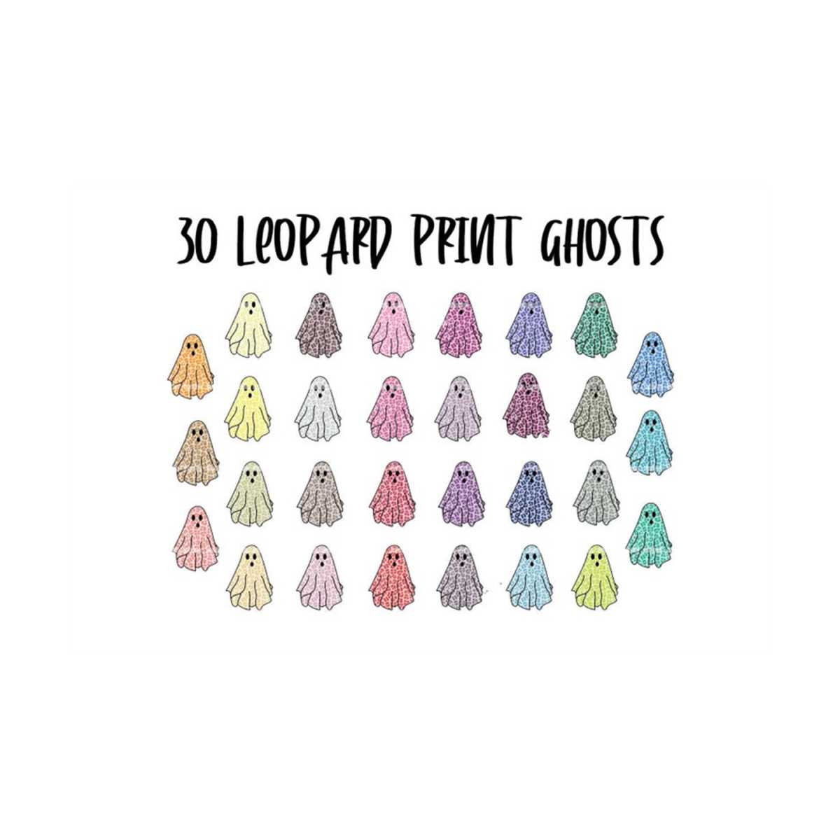 Leopard print ghost bundle png, Cute ghost png, Leopard ghos | Inspire ...