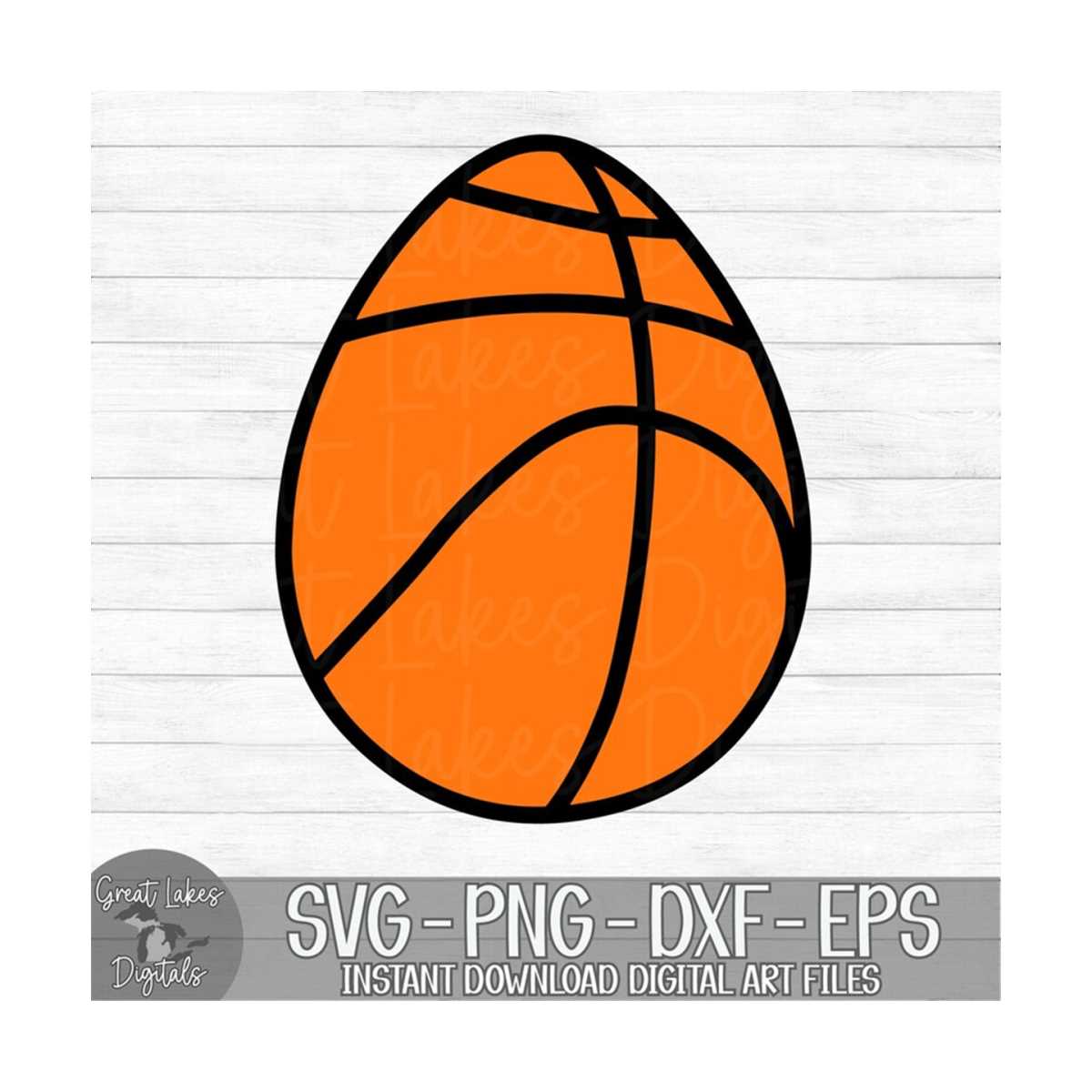 Basketball Easter Egg - Instant Digital Download - svg, png, | Inspire ...