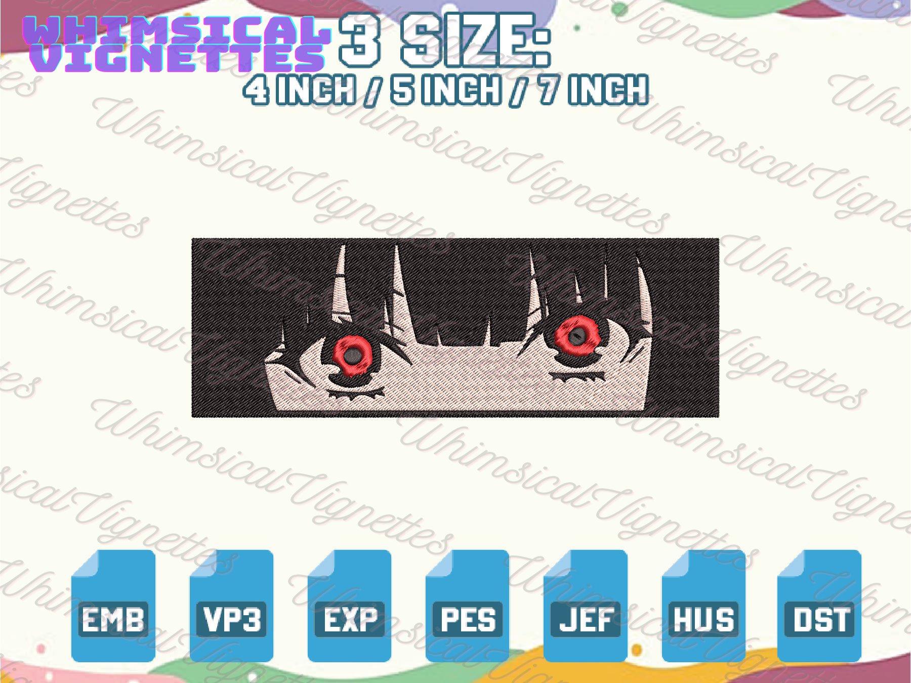 Anime Inspired Embroidery Designs, Machine Embroidery Design - Inspire ...