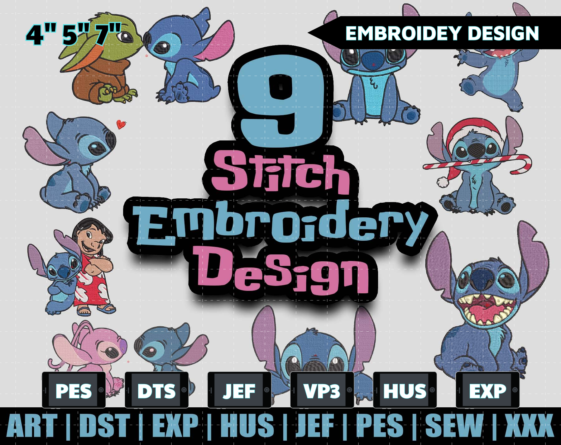 Character Stitch Embroidery Design, Character Embroidery Des | Inspire ...