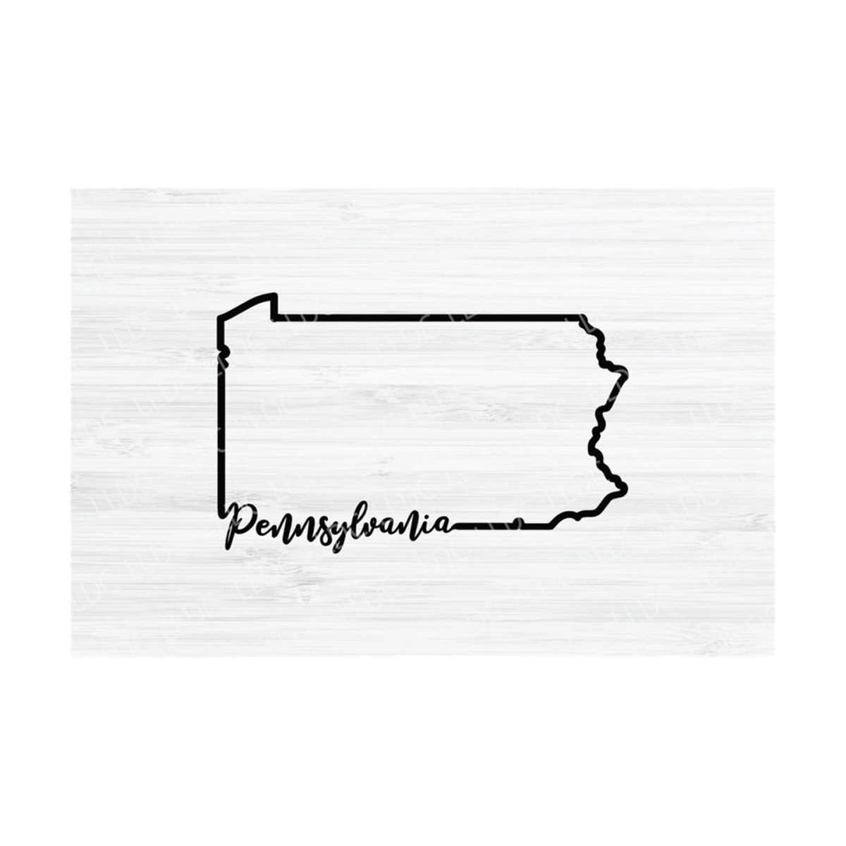 Pennsylvania outline SVG. Pennsylvania Cursive svg. Pennsylv | Inspire ...