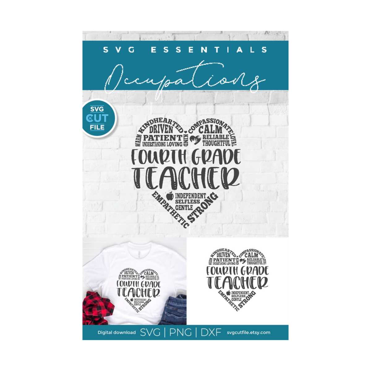 4th Grade Teacher svg, fourth grade teacher svg, 4th Grade, | Inspire ...
