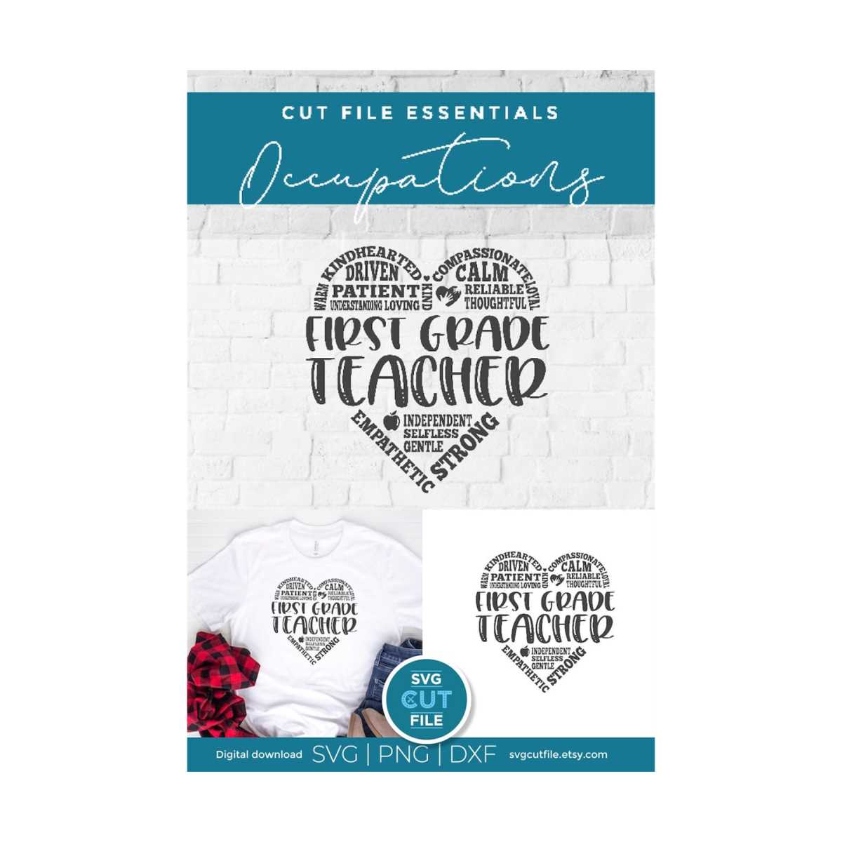 1st Grade Teacher svg, first grade teacher svg, 1st Grade, F - Inspire ...