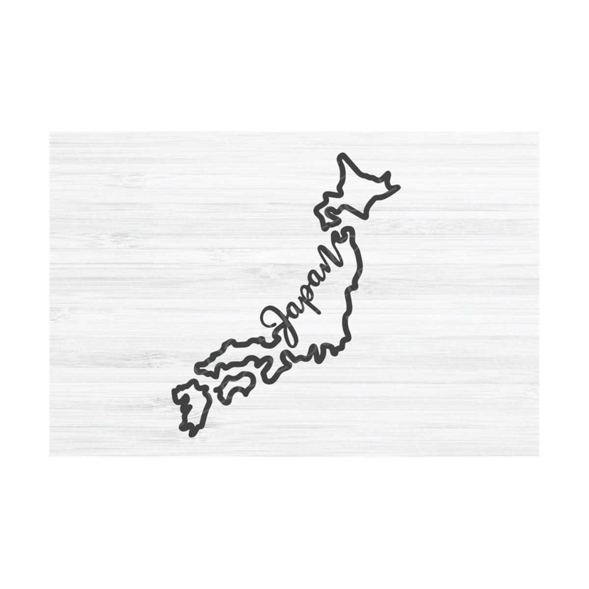 Japan outline SVG, Japan Cursive Vector File, Japan design, | Inspire ...