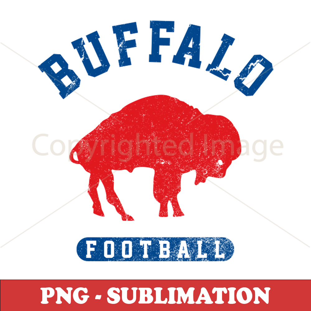 Buffalo Bills Vintage Logo Sublimation PNG - Retro Chic Dcor | Inspire ...