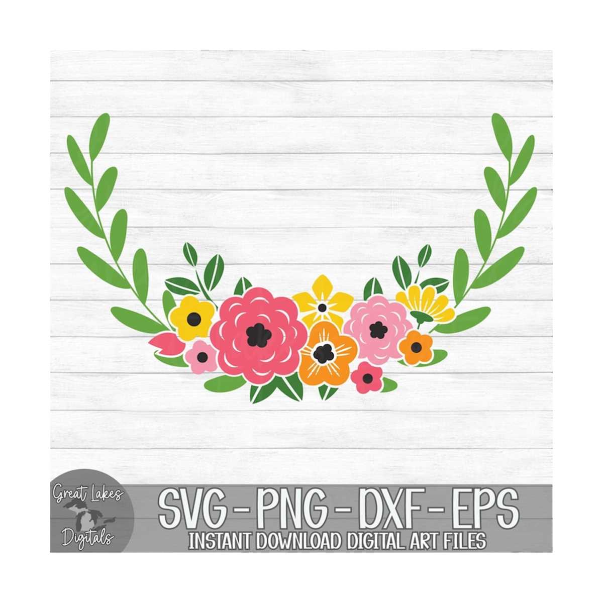 Colorful Flowers - Floral, Flourish, Accent, Border - Instan | Inspire ...