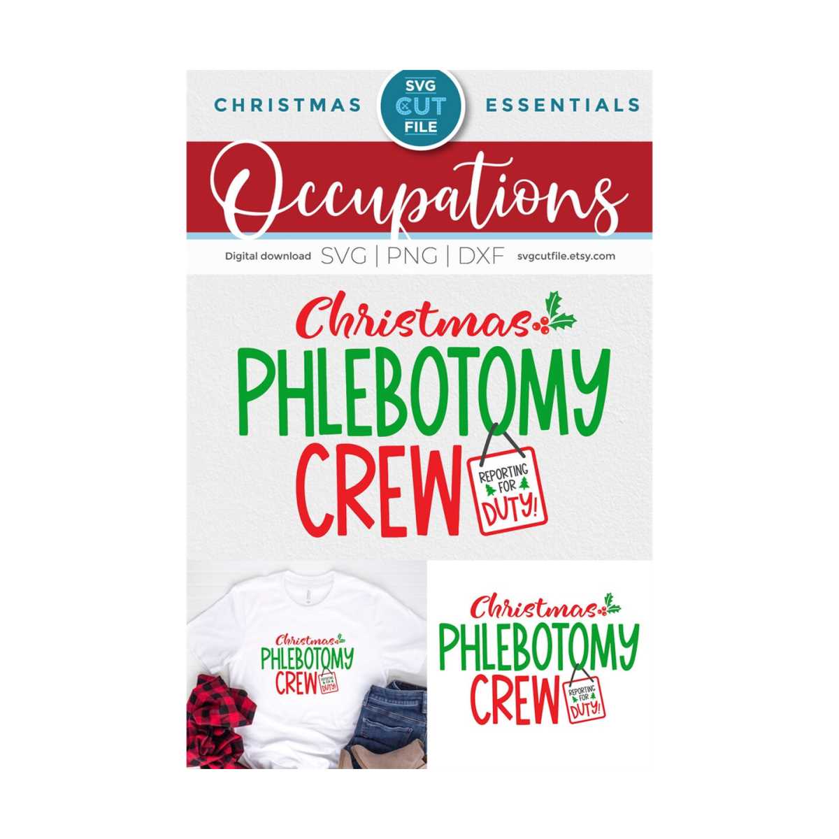 Christmas Phlebotomist svg, Phlebotomist Christmas Crew svg, | Inspire ...