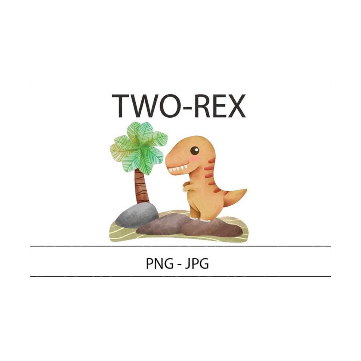Two-rex PNG/JPG, Two year old birthday png, Dinosaur png fil | Inspire ...