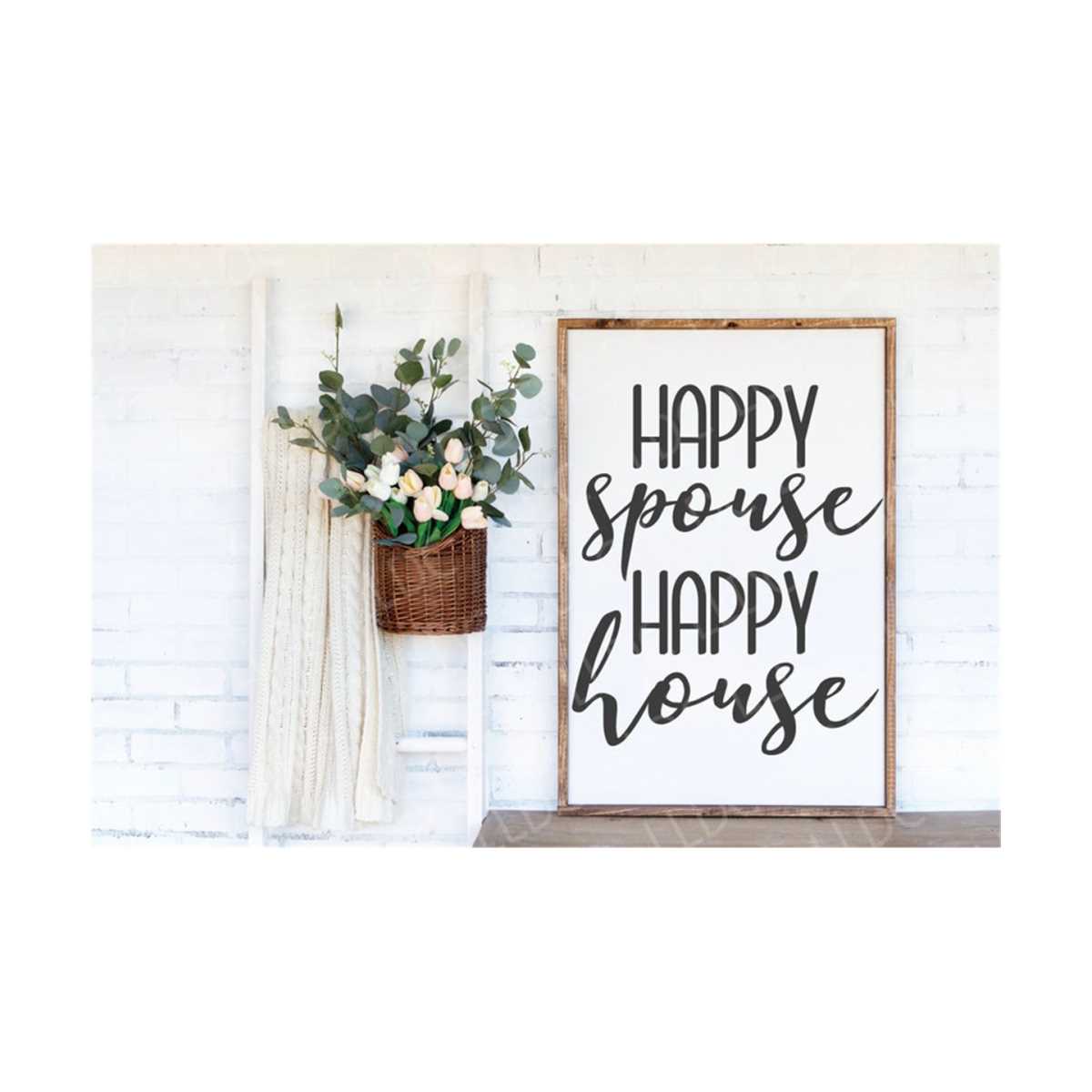 Happy spouse happy house SVG | Relationship svg | Marriage s - Inspire ...