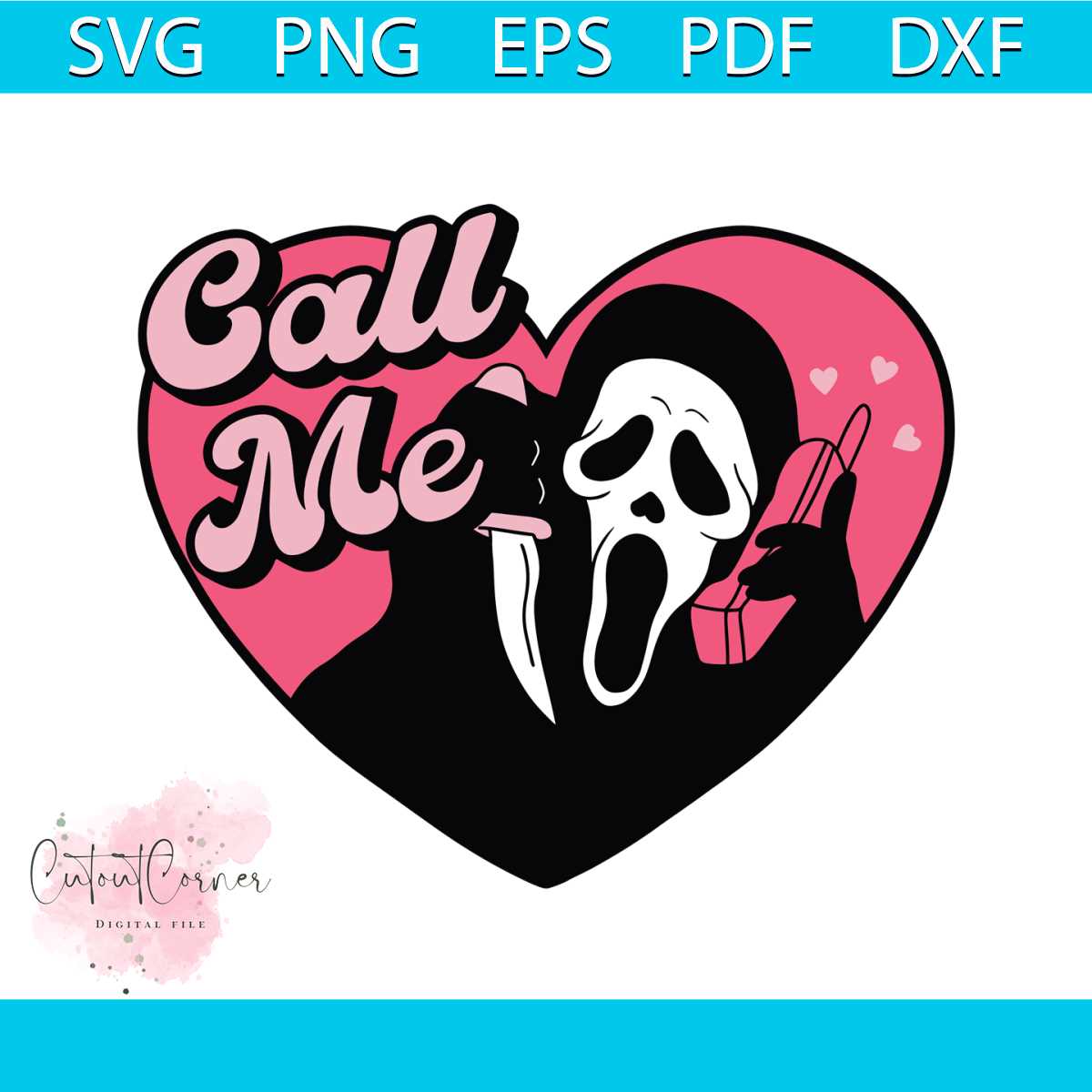 Ghostface Call Me Sarcastic Meme SVG Digital Cricut File | Inspire Uplift