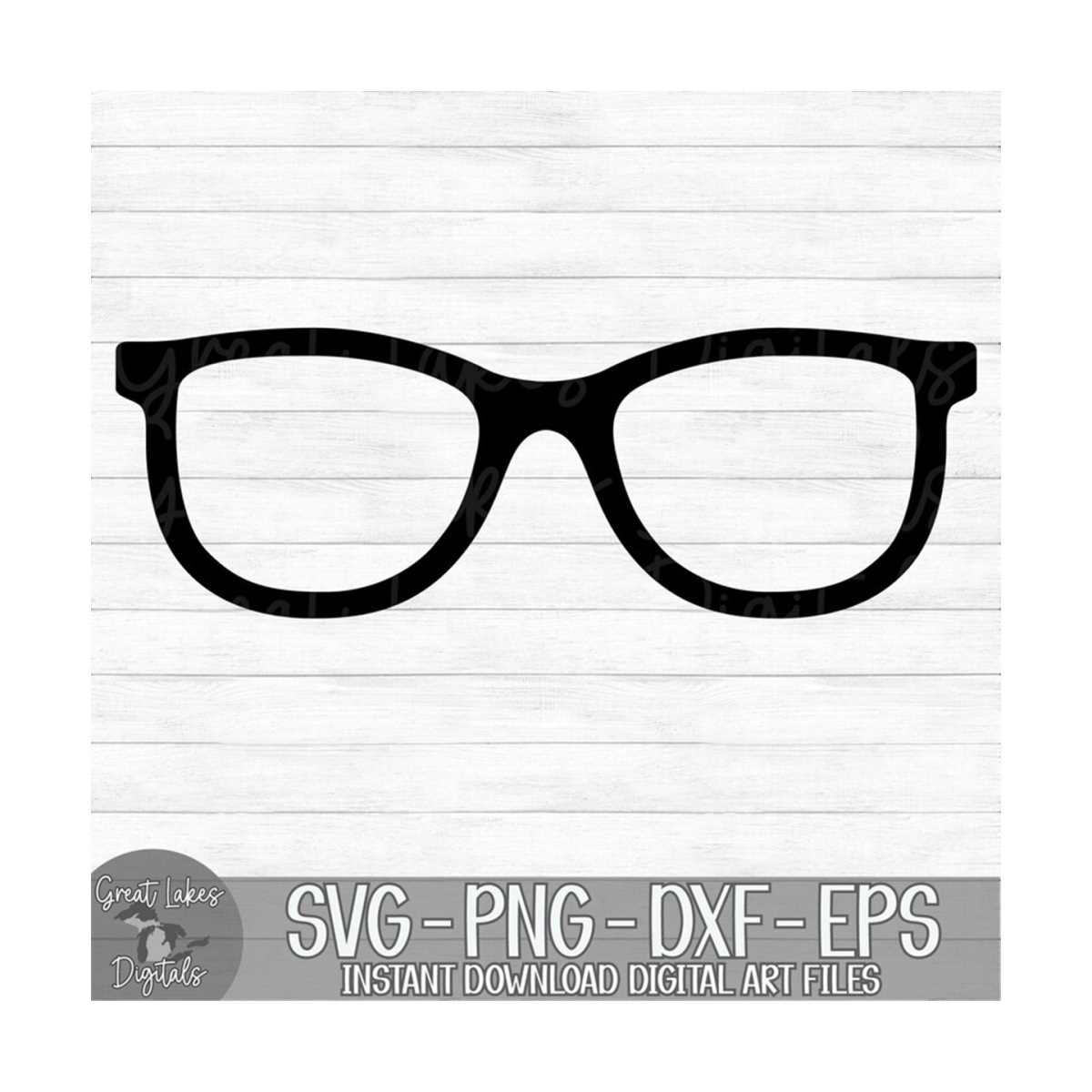 Glasses - Instant Digital Download - svg, png, dxf, and eps | Inspire ...