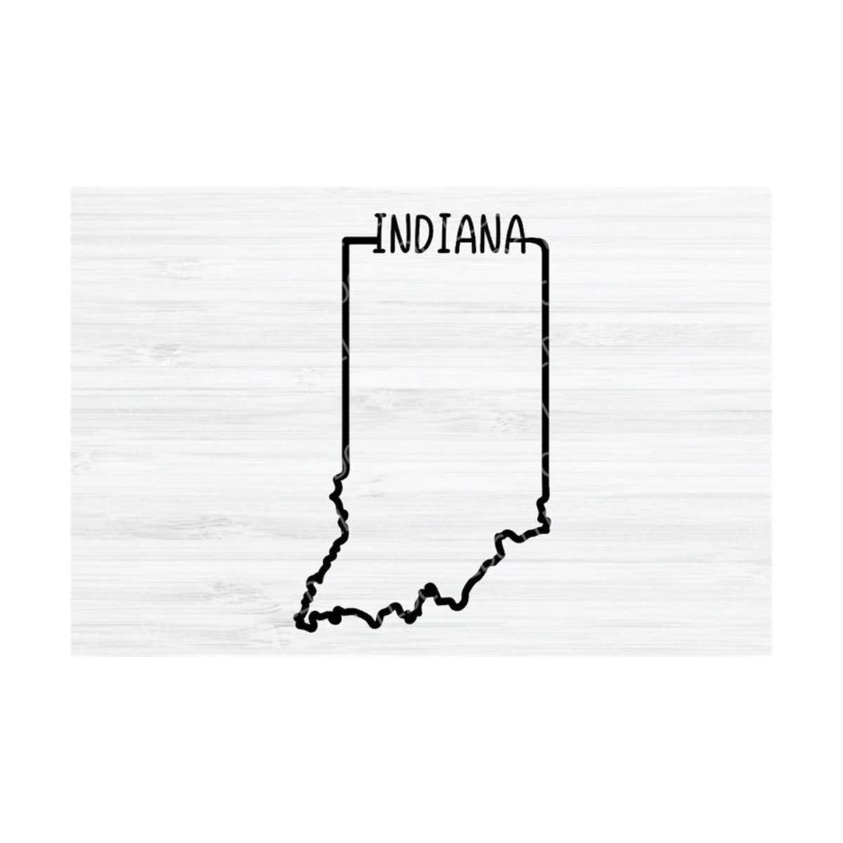 Indiana outline SVG. Indiana Vector File. Indiana design. In | Inspire ...