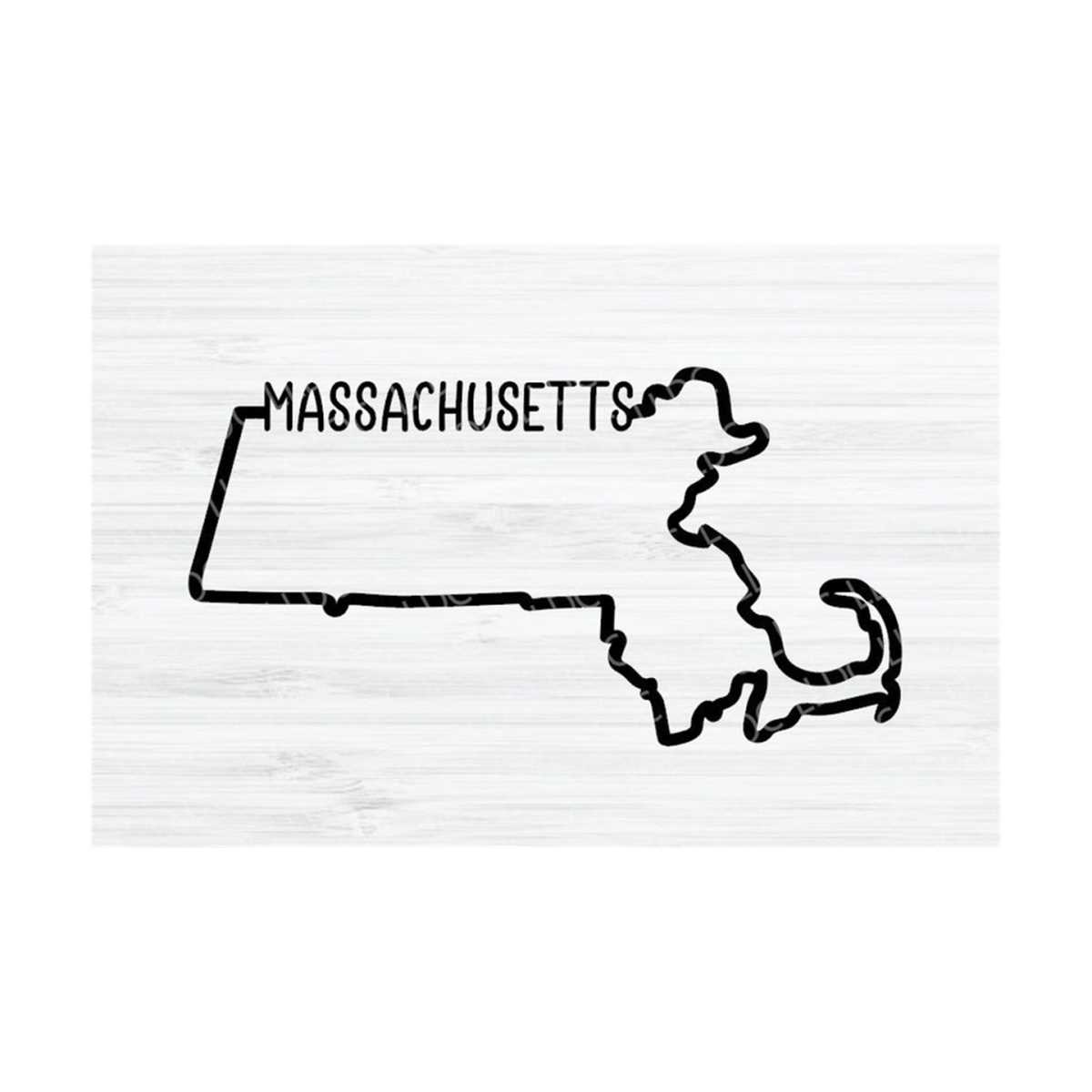 Massachusetts outline SVG. Massachusetts Vector File. Massac | Inspire ...