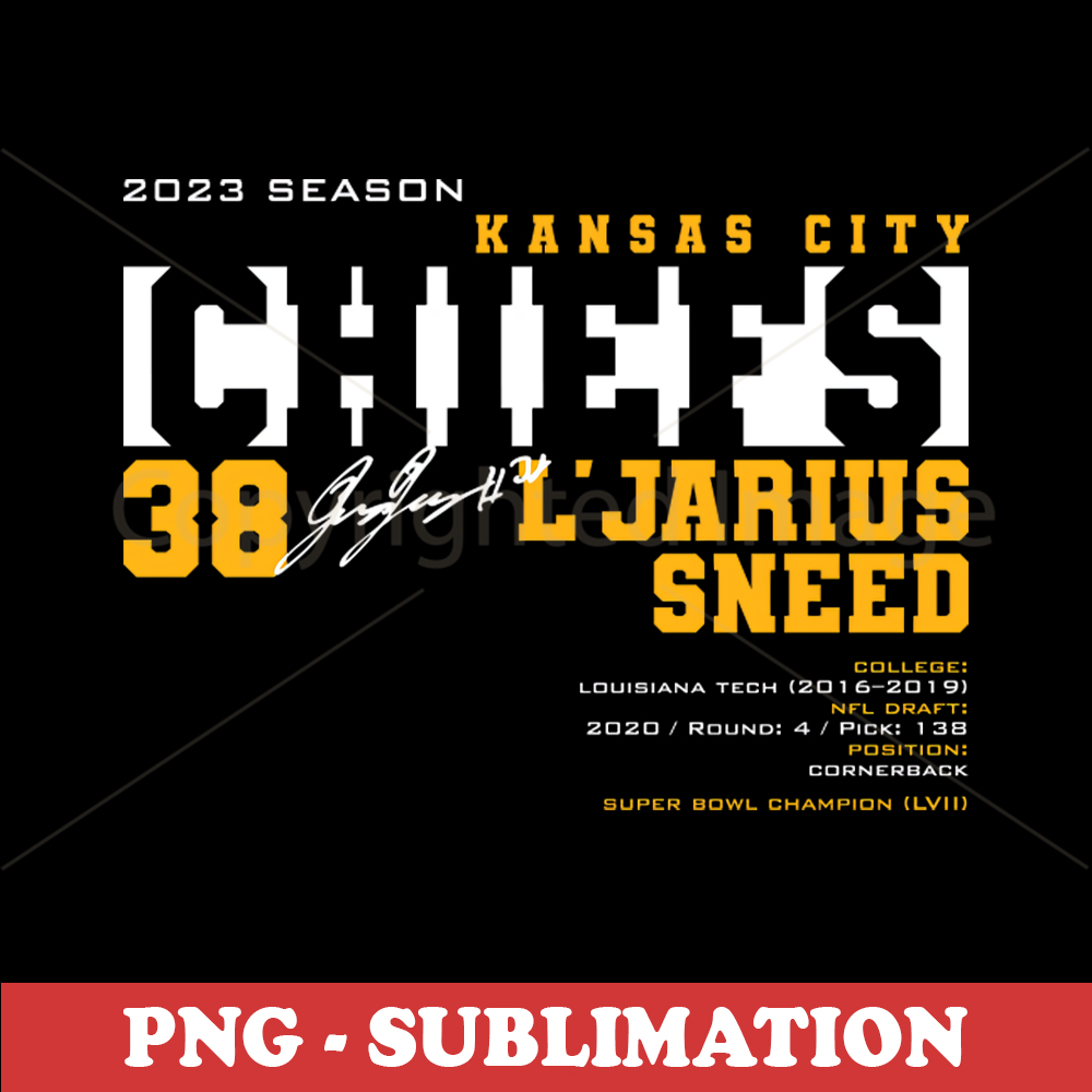 Sneed Chiefs Sublimation PNG - Next Level Graphics for Your - Inspire ...
