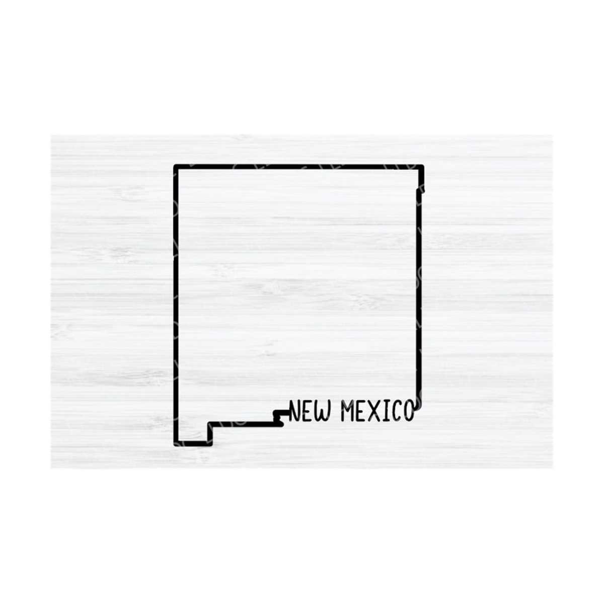 New Mexico outline SVG. New Mexico Vector File. New Mexico d - Inspire ...