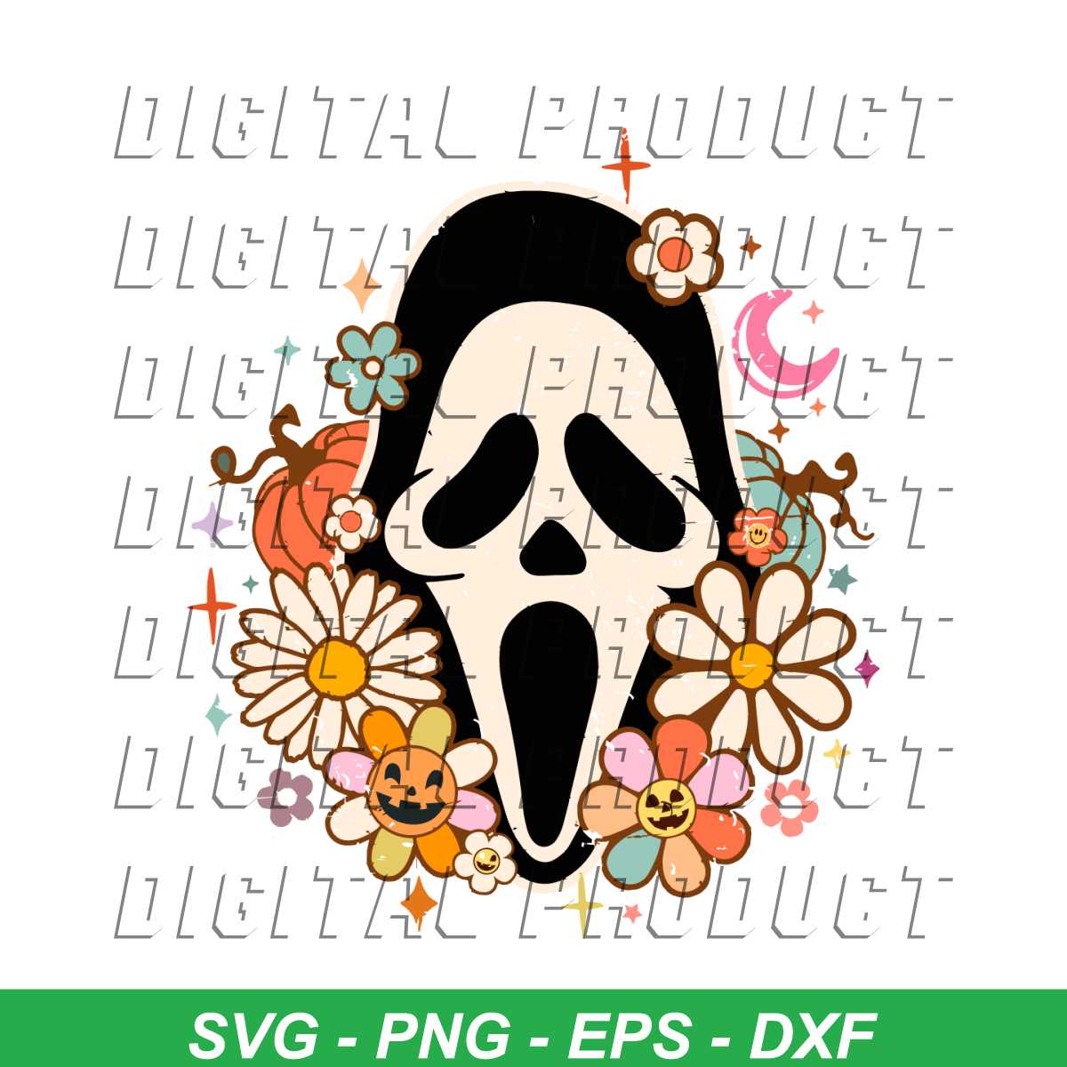 Horror Halloween Scream Movie Ghostface SVG File For Cricut | Inspire ...