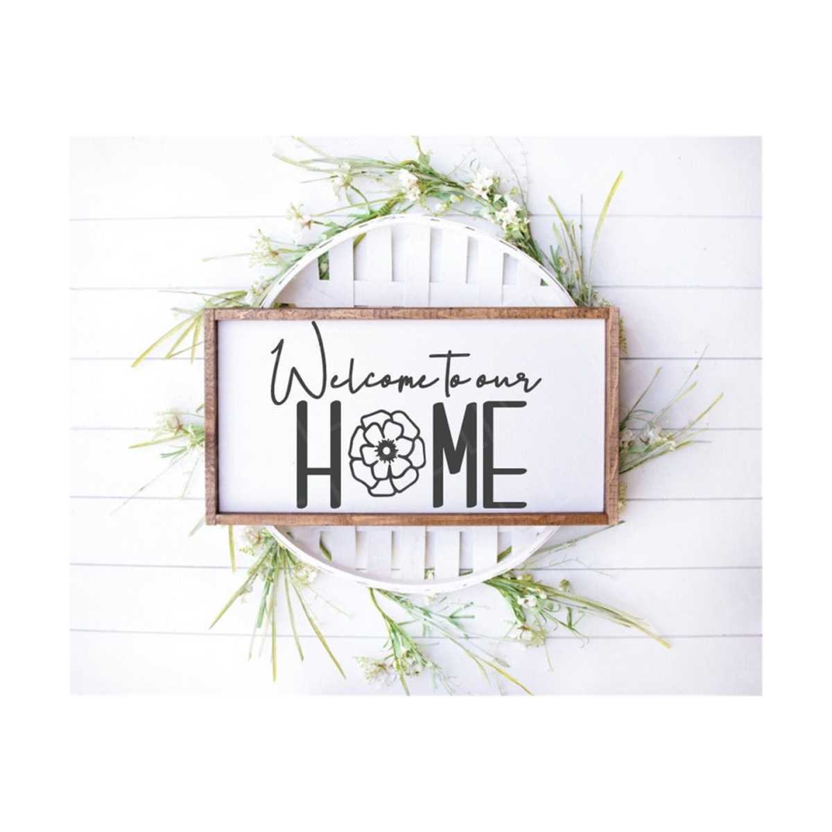 Welcome to our home SVG File | Home sweet home svg | Home de | Inspire ...