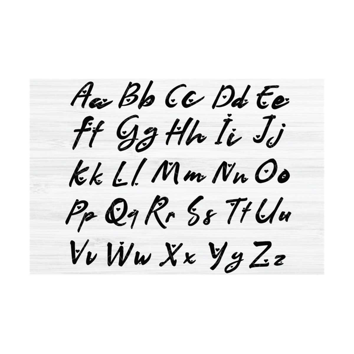 Heart Alphabet SVG File Bundle. Heart Letter Font svg. Alpha | Inspire ...