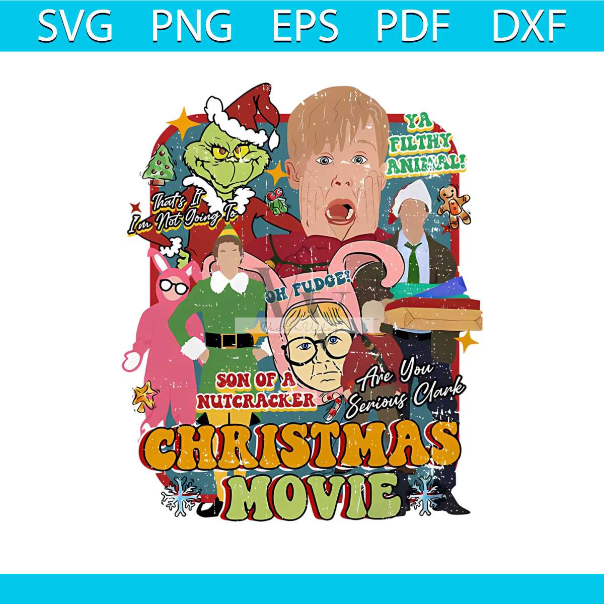 Christmas Movie Grinchmas Characters PNG Download File | Inspire Uplift