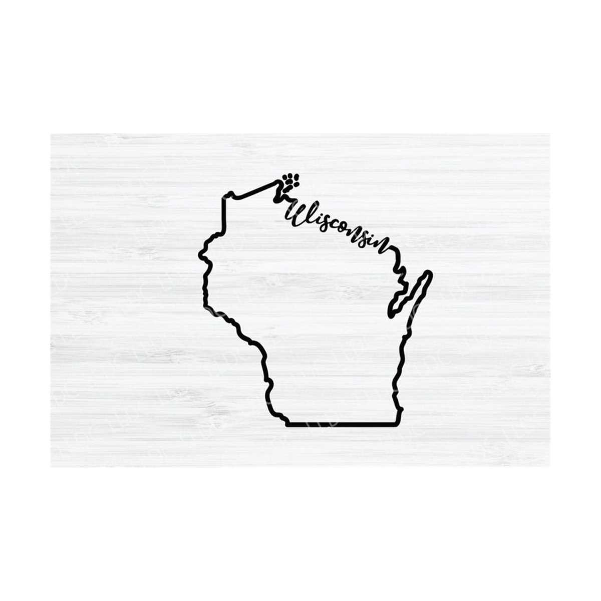 Wisconsin outline SVG. Wisconsin Cursive svg. Wisconsin vect - Inspire ...