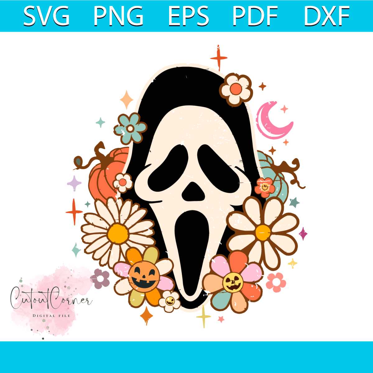 Horror Halloween Scream Movie Ghostface SVG File For Cricut | Inspire ...