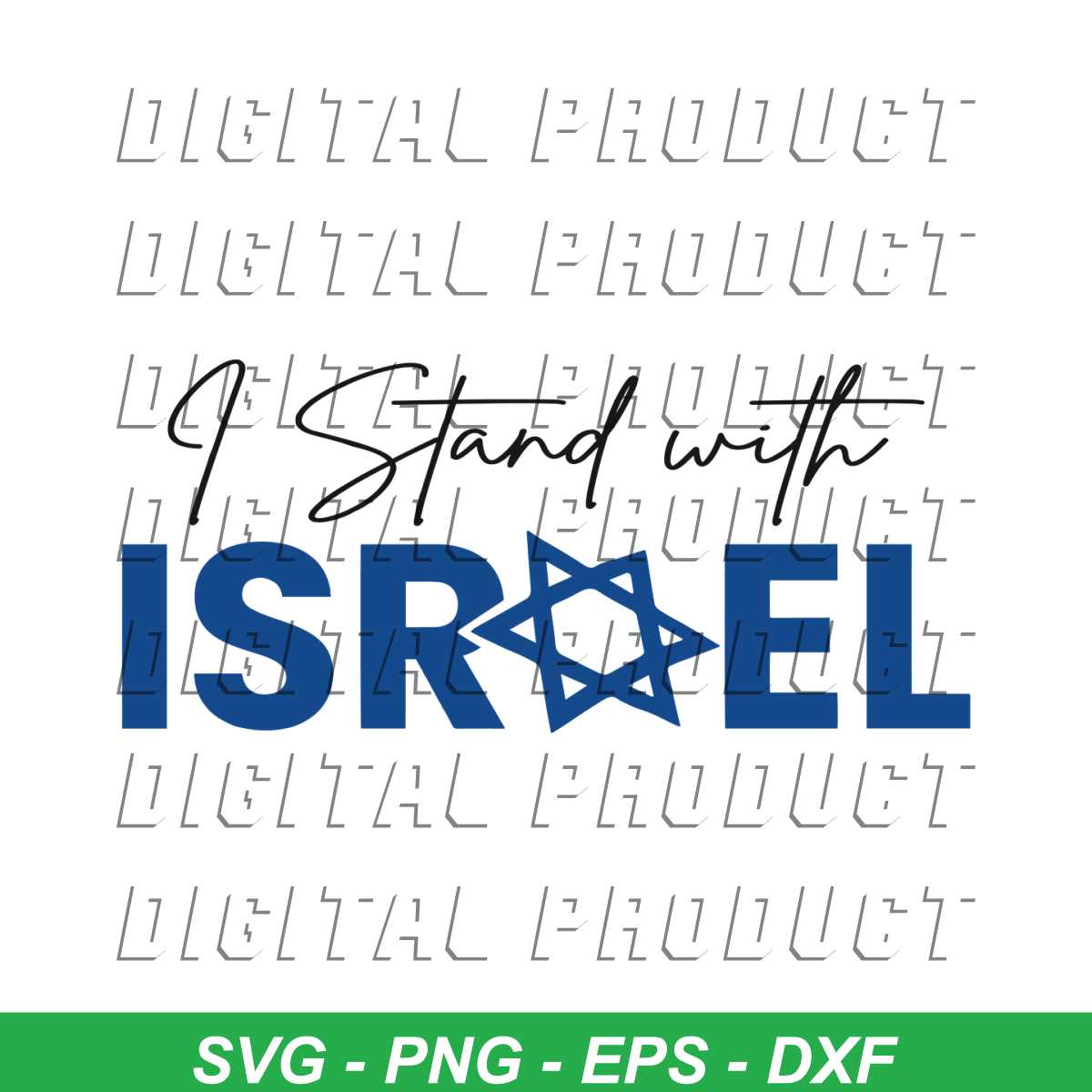 I Stand With Israel Patriotic Support SVG Digital Cricut Fil | Inspire ...