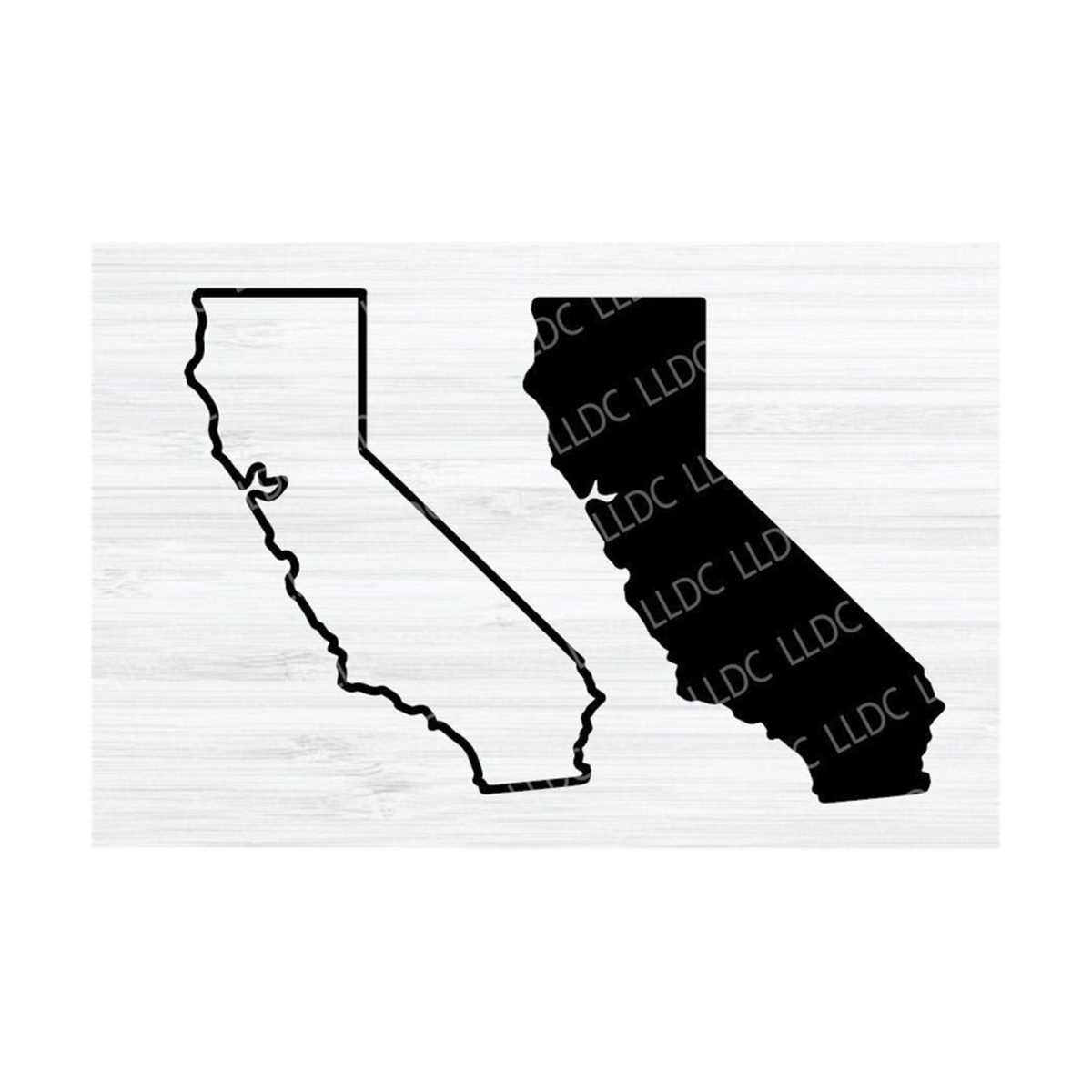 California Outline SVG File. California Vector File. Cali So | Inspire ...