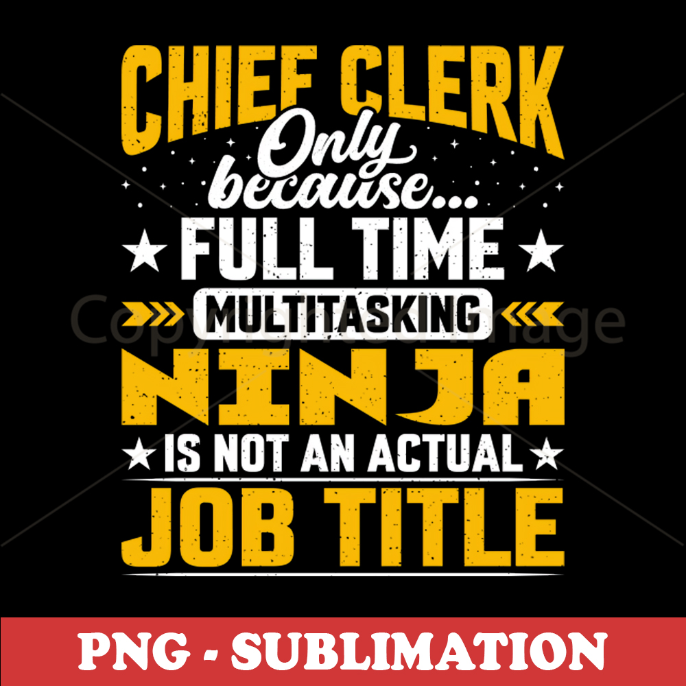 Chief Clerk Job Title - Funny Office Genius - Stand out as t | Inspire ...