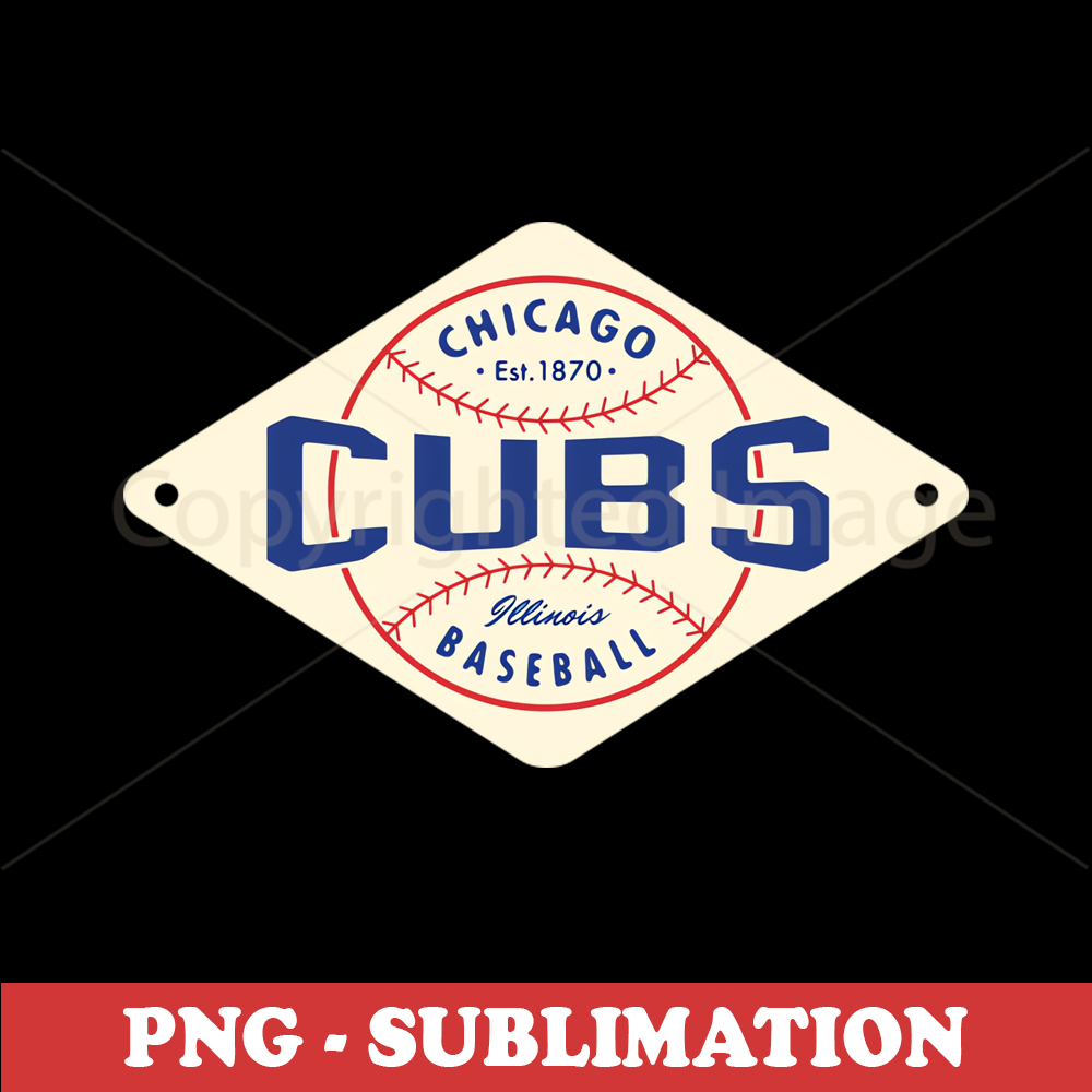 Chicago Cubs Diamond 2 - Sublimation PNG Digital Download - | Inspire ...