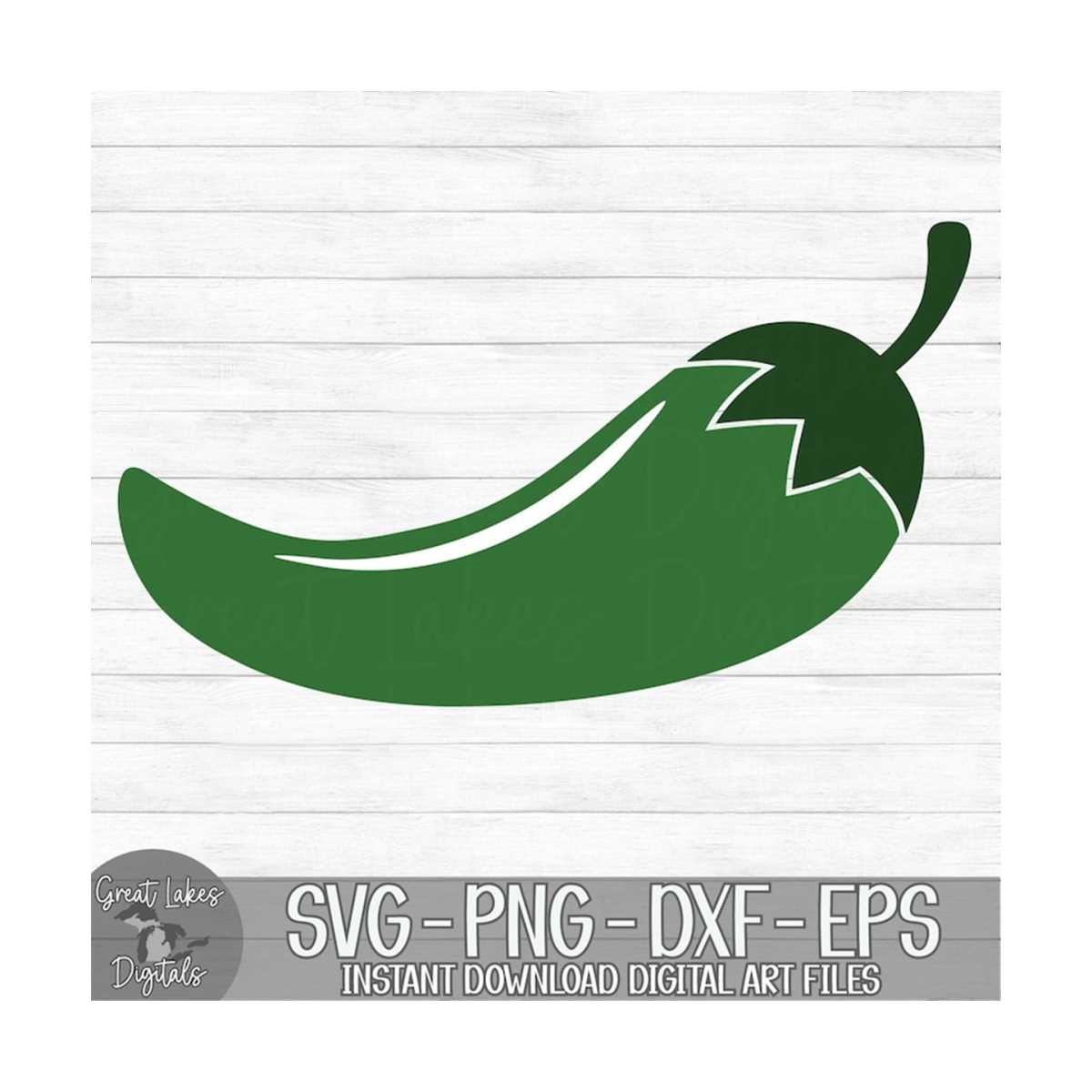 Jalapeno - Instant Digital Download - svg, png, dxf, and eps | Inspire ...