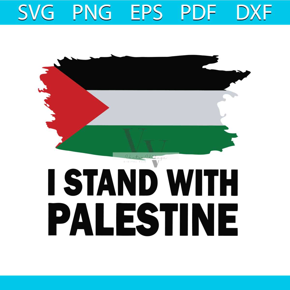 I Stand With Palestine SVG Palestine Supporters SVG File | Inspire Uplift