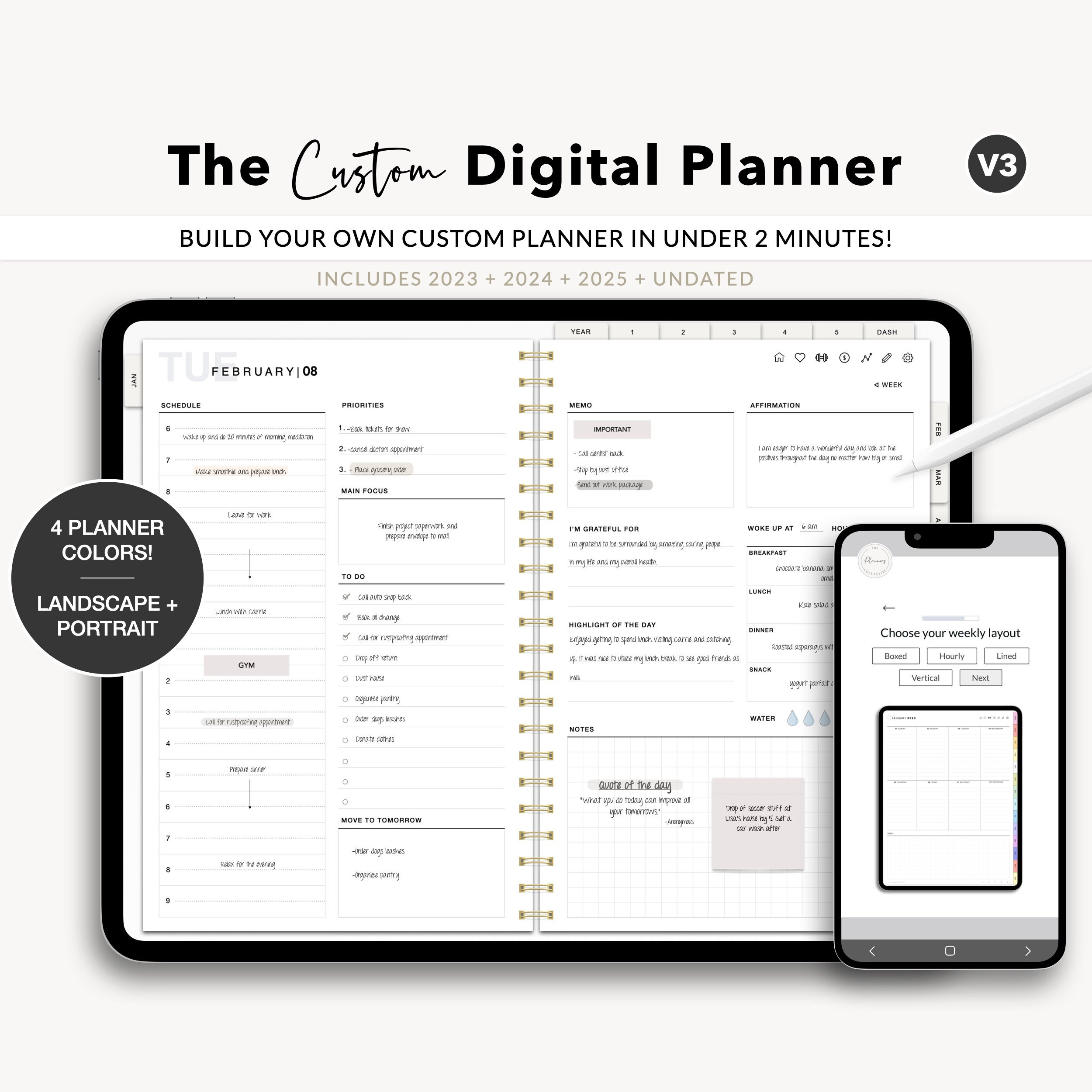 Digital Planner, Goodnotes Planner, iPad Planner, Notability | Inspire ...
