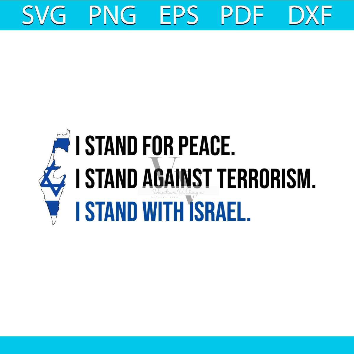 I Stand For Peace I Stand Against Terrorism SVG File For Cri | Inspire ...
