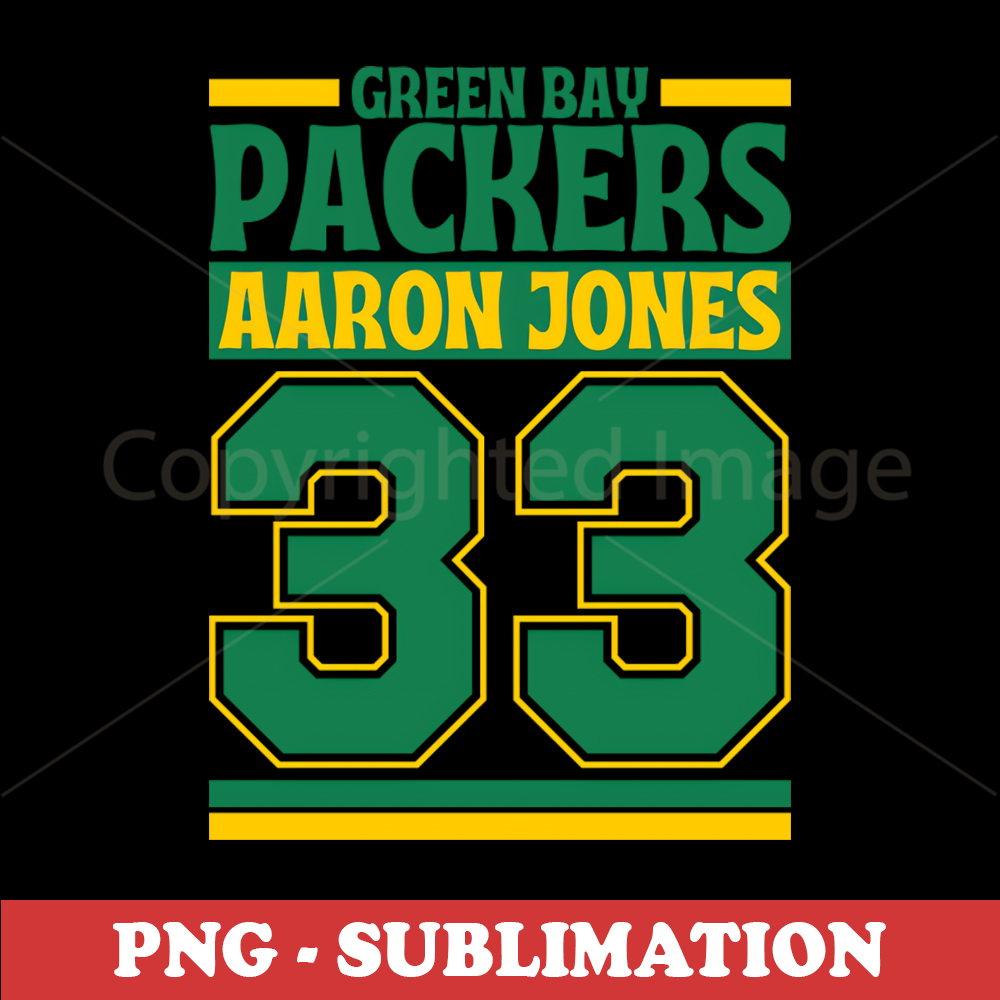 Green Bay Packers Jones 33 Edition - PNG Transparent Digital - Inspire ...