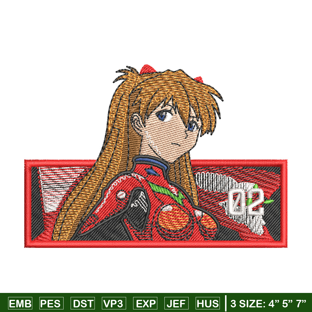 Asuka box embroidery design, Shin Seiki embroidery, Anime de - Inspire ...