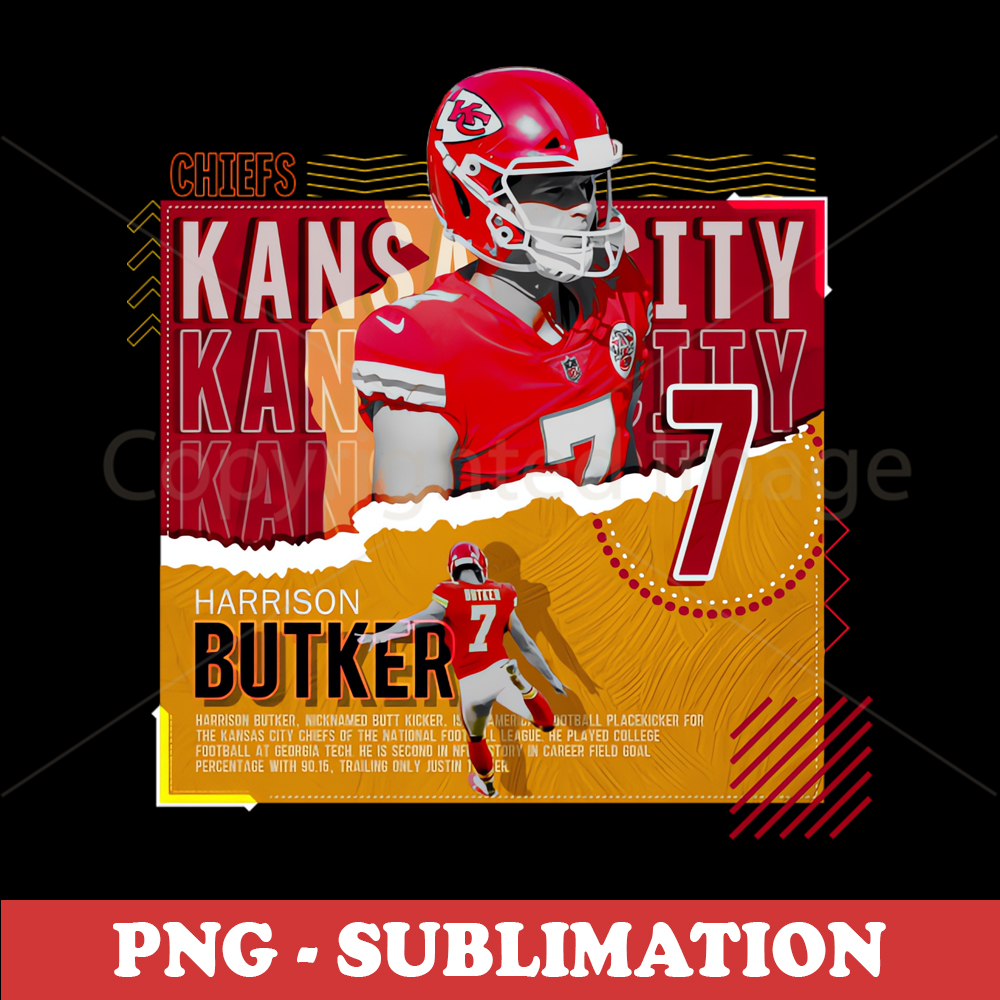Harrison Butker - Chiefs Football Poster - High-Resolution P - Inspire ...