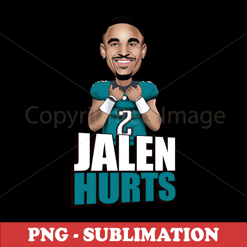 Jalen Hurts Sublimation Digital Download - High-Quality PNG | Inspire Uplift