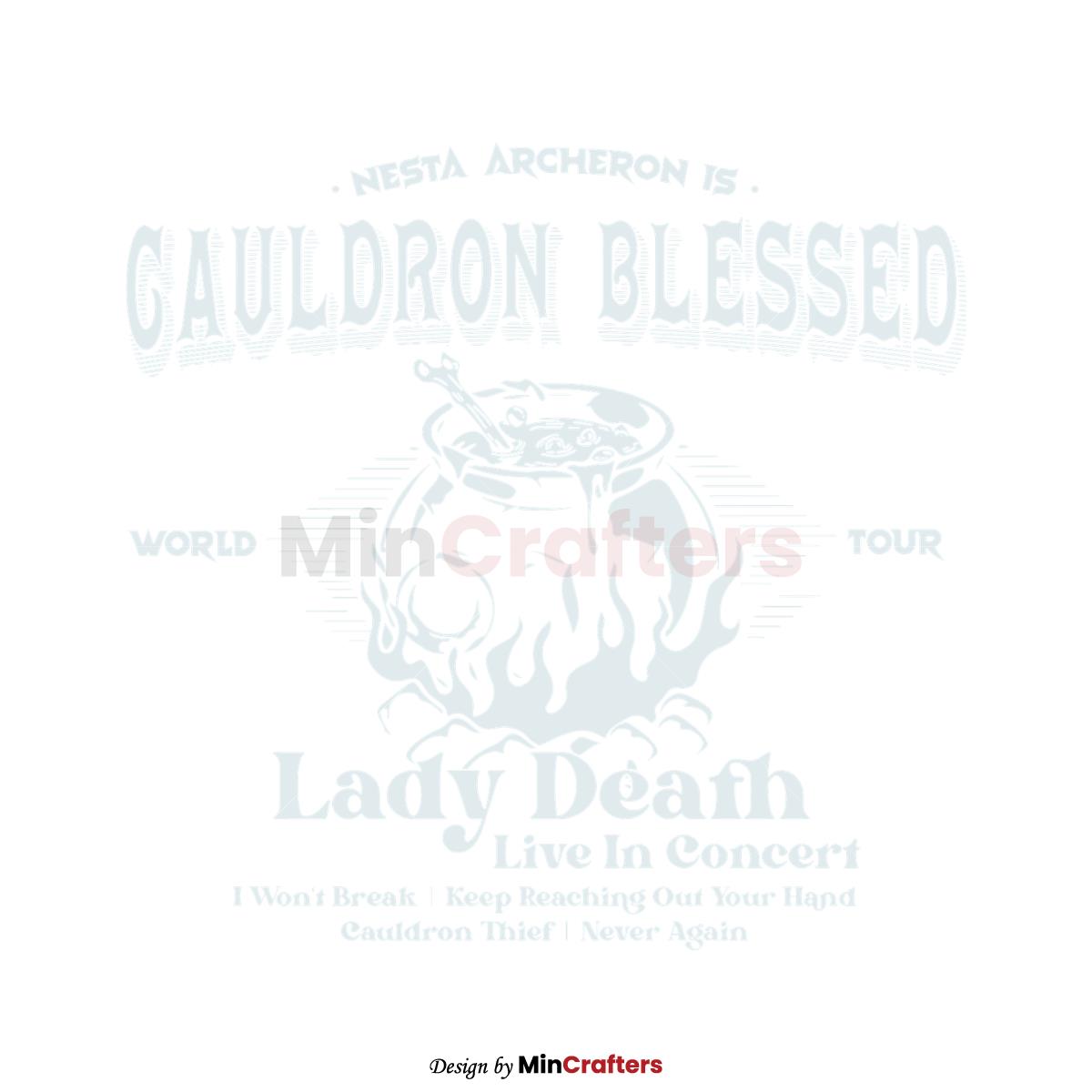 Nesta Archeron Cauldron Blessed Lady Death Band SVG Download | Inspire ...