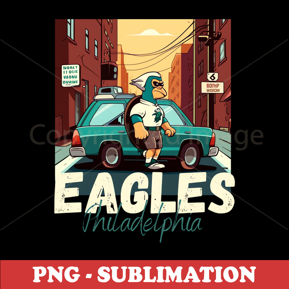 Eagles Football Player - Cartoon Style - Beautiful Sublimati | Inspire ...