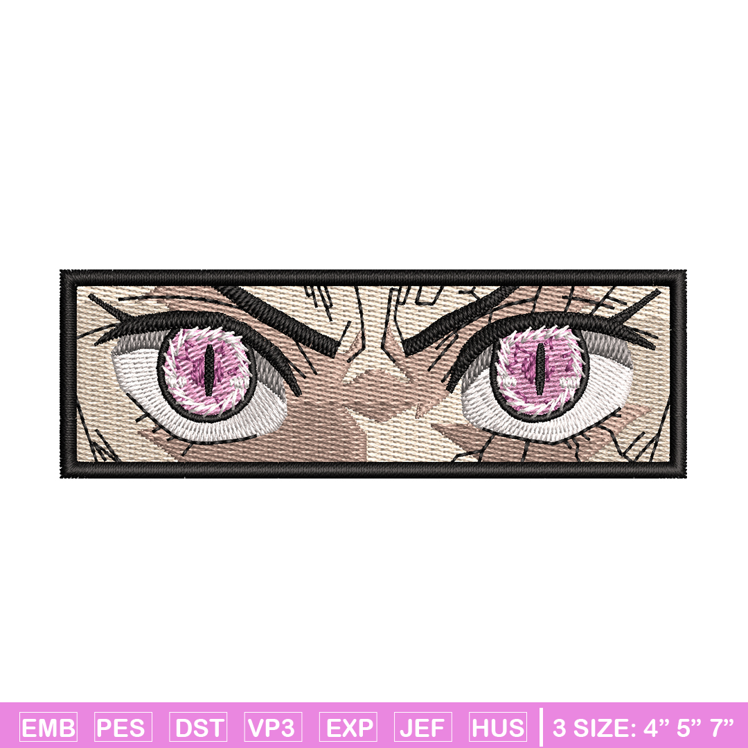Demon Nezuko eyes 2 embroidery design, Kimetsu no Yaiba embr | Inspire ...