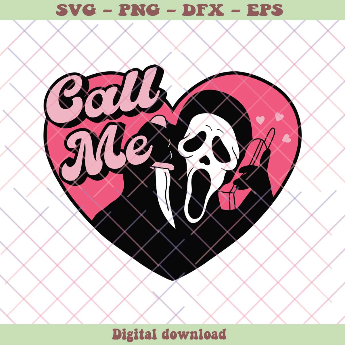 Ghostface Call Me Sarcastic Meme SVG Digital Cricut File | Inspire Uplift