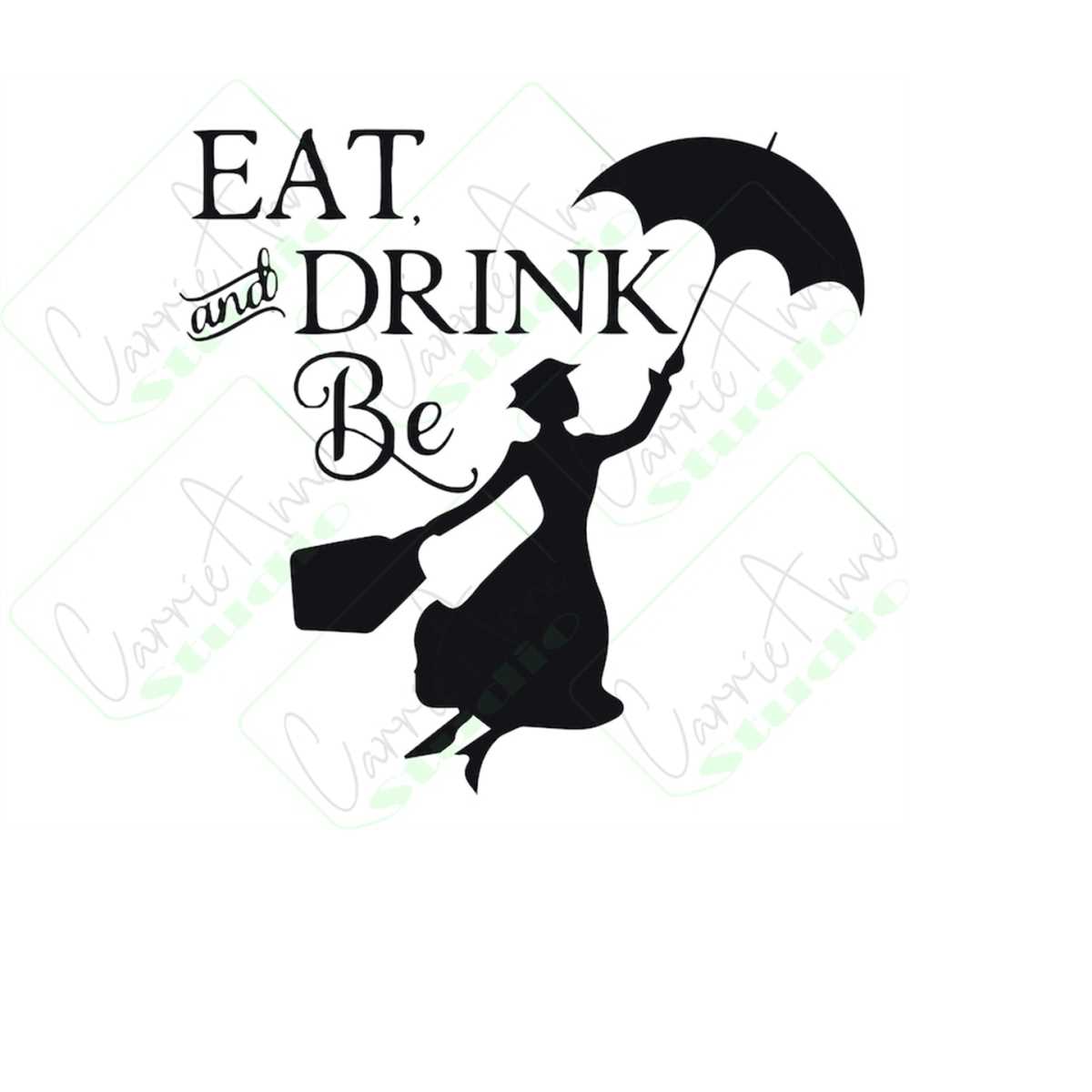 Eat Drink and Be Mary flying SVG | Inspire Uplift