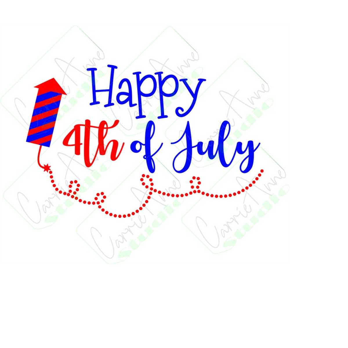 Happy 4th SVG | Inspire Uplift