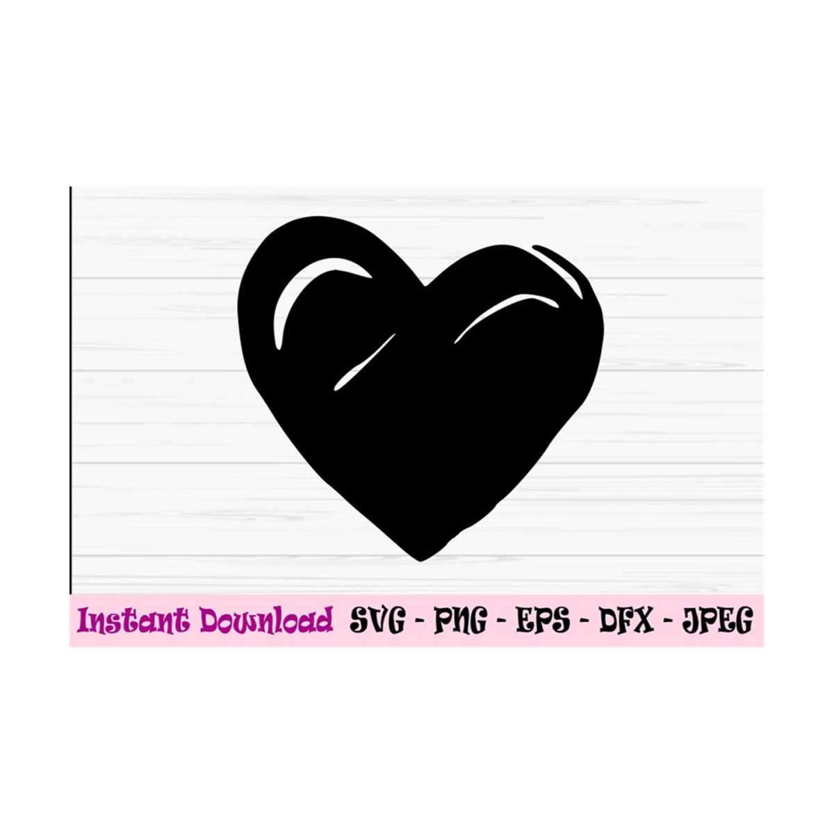 Heart SVG, Simple Heart SVG, Valentine svg, Dxf, Png, Eps, J | Inspire ...