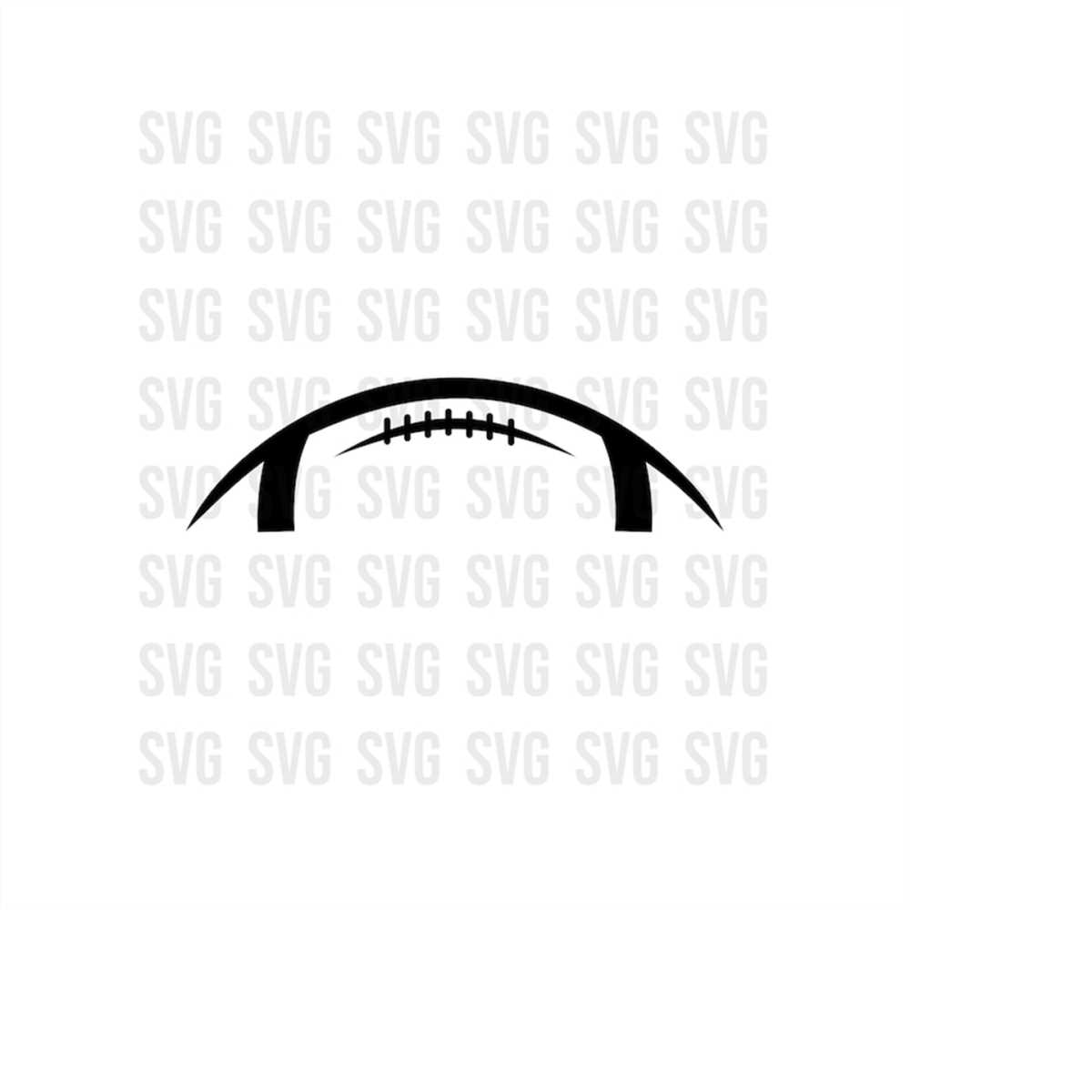 Half Football Svg, Custom Half Football Svg, Football Svg, A - Inspire ...