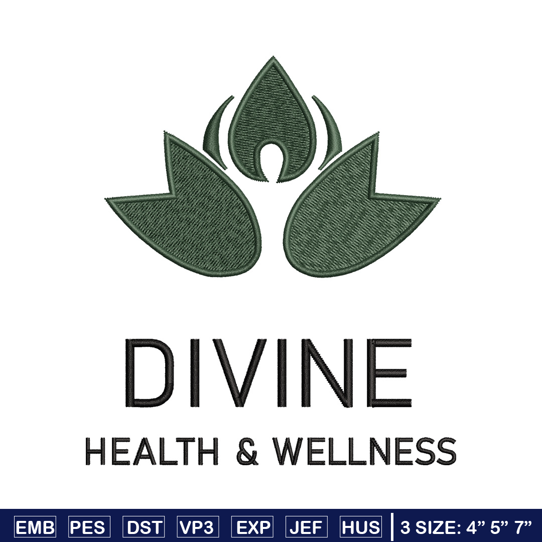 Divine logo embroidery design, Logo embroidery, Embroidery f | Inspire ...