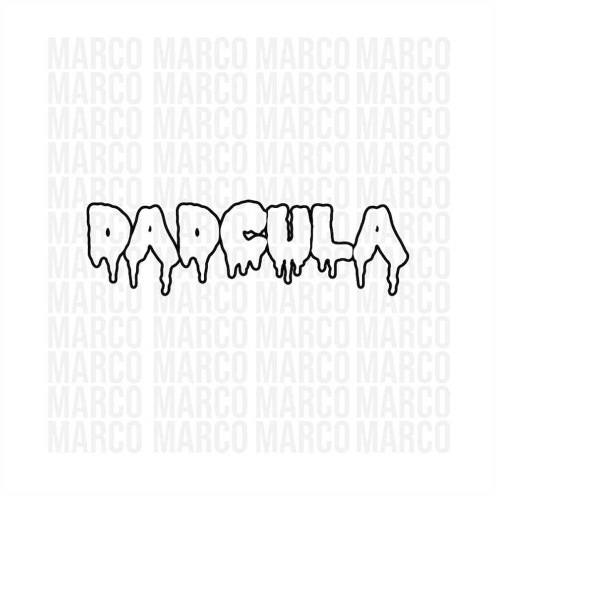 Dadcula Outline SVG File, Halloween Svg, Dracula, Cut File f - Inspire ...