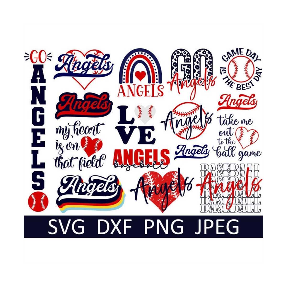 Angels SVG Bundle, Angels PNG Bundle, Digital Download, Cut | Inspire ...